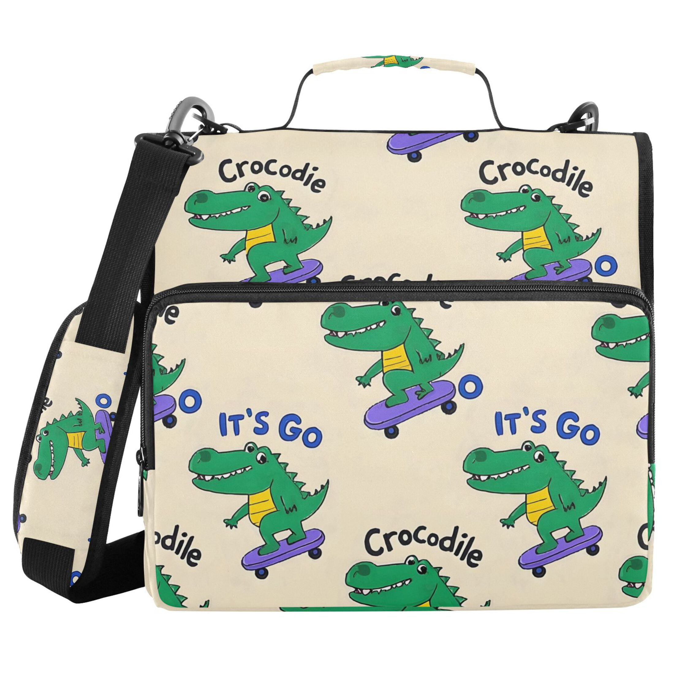 3 Ring Zipper Binder with Shoulder Strap Waterproof Trapper Keeper 1.5 ...