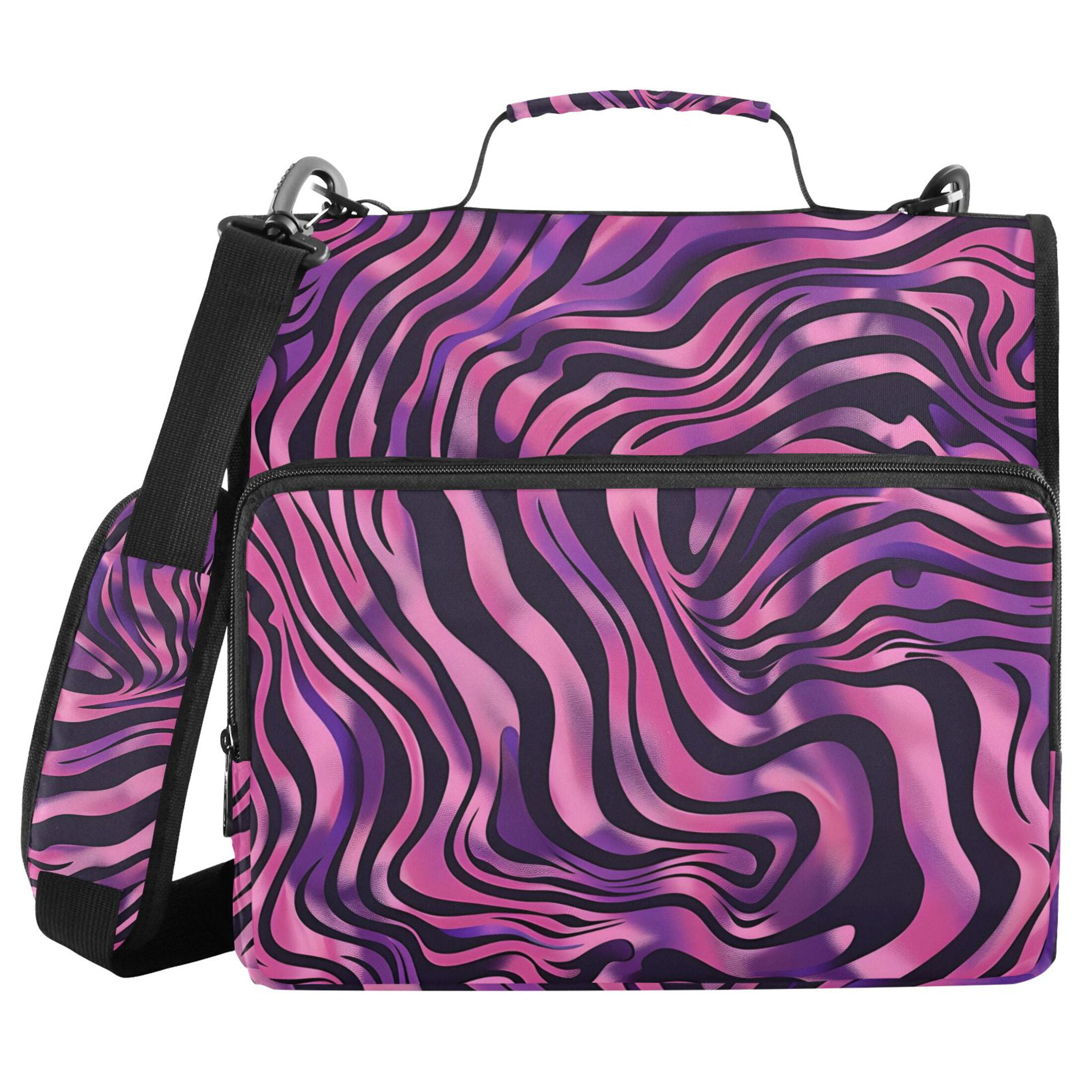 3 Ring Zipper Binder with Shoulder Strap Waterproof Trapper Keeper 1.5 ...