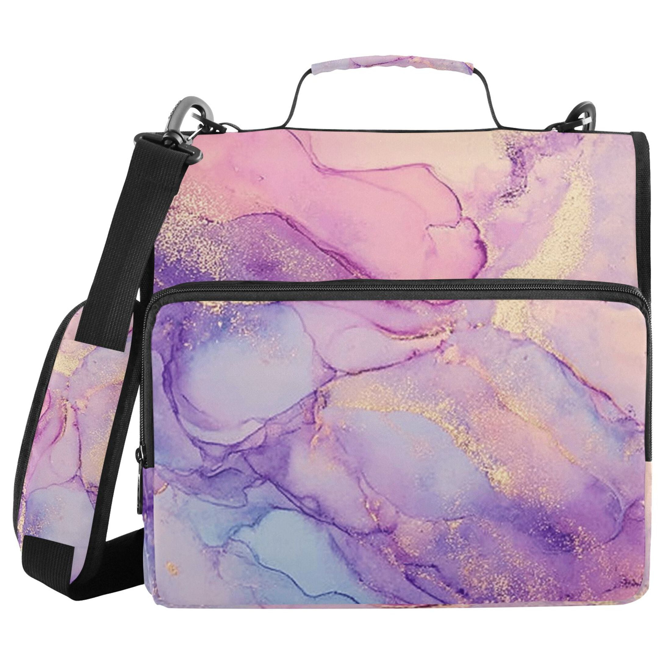 3 Ring Zipper Binder with Shoulder Strap Waterproof Trapper Keeper 1.5 ...
