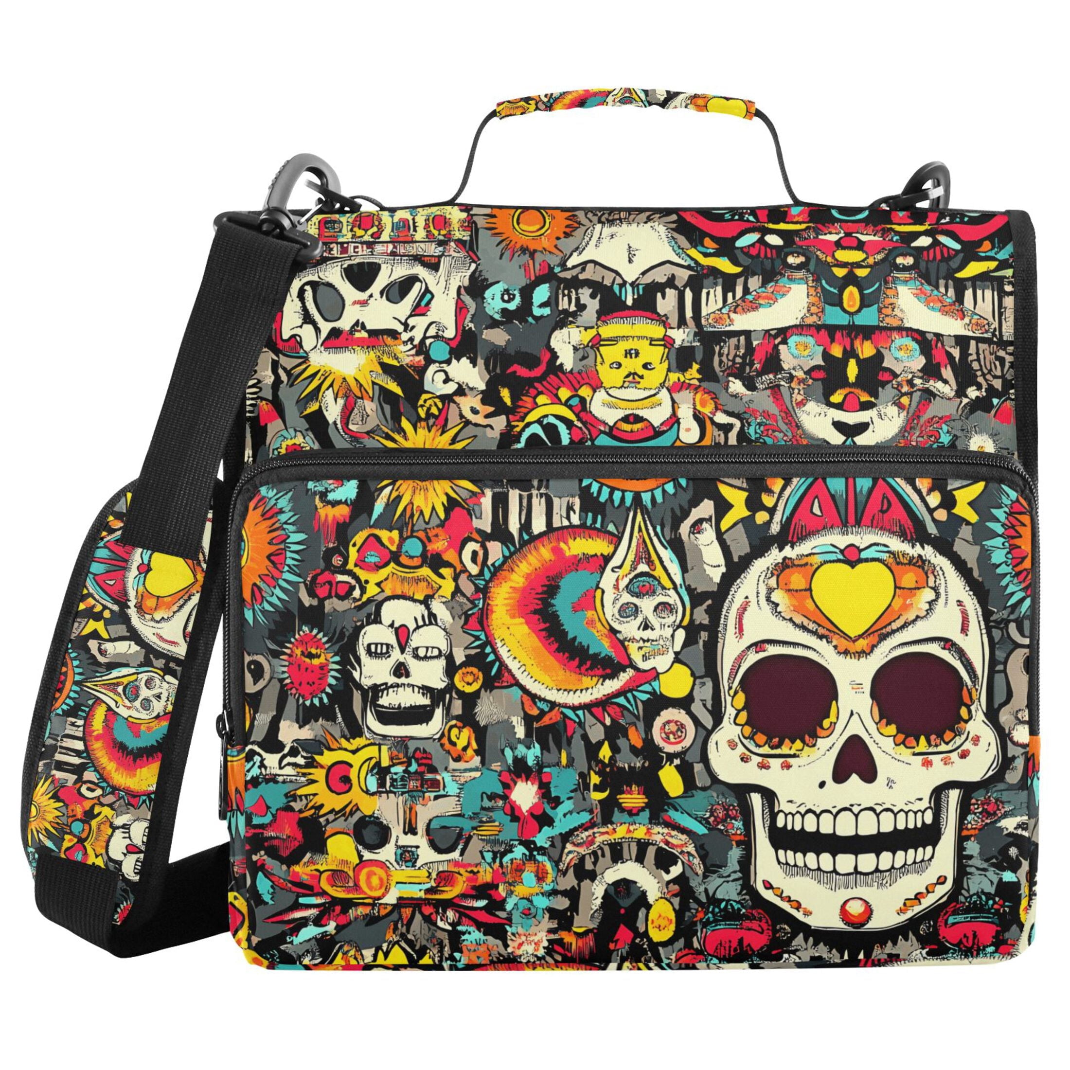 3 Ring Zipper Binder with Shoulder Strap Waterproof Trapper Keeper 2 ...