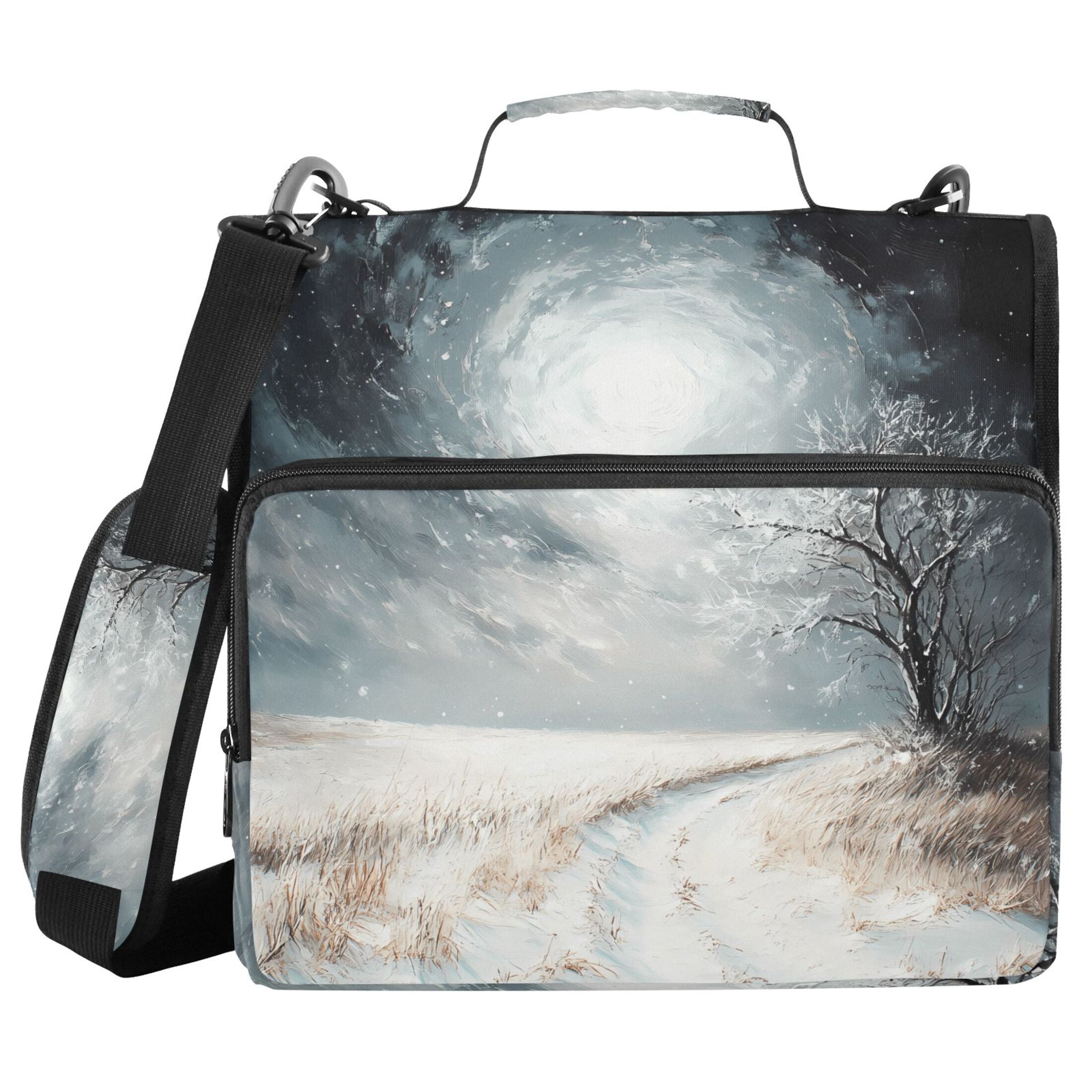 3 Ring Zipper Binder with Shoulder Strap Waterproof Trapper Keeper 1.5 ...