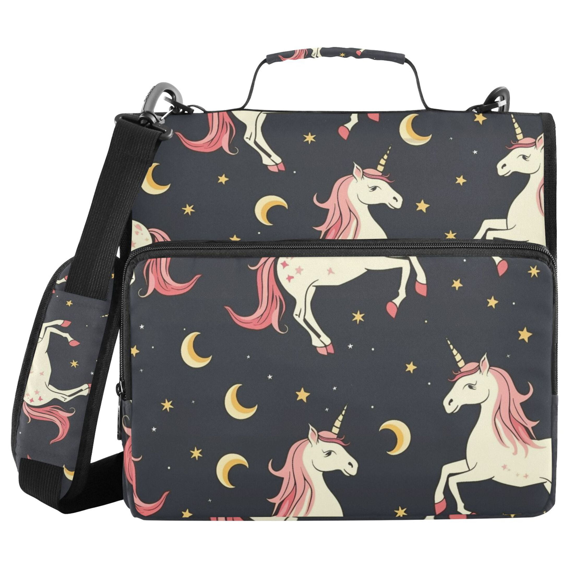 3 Ring Zipper Binder with Shoulder Strap Waterproof Trapper Keeper 1.5 ...