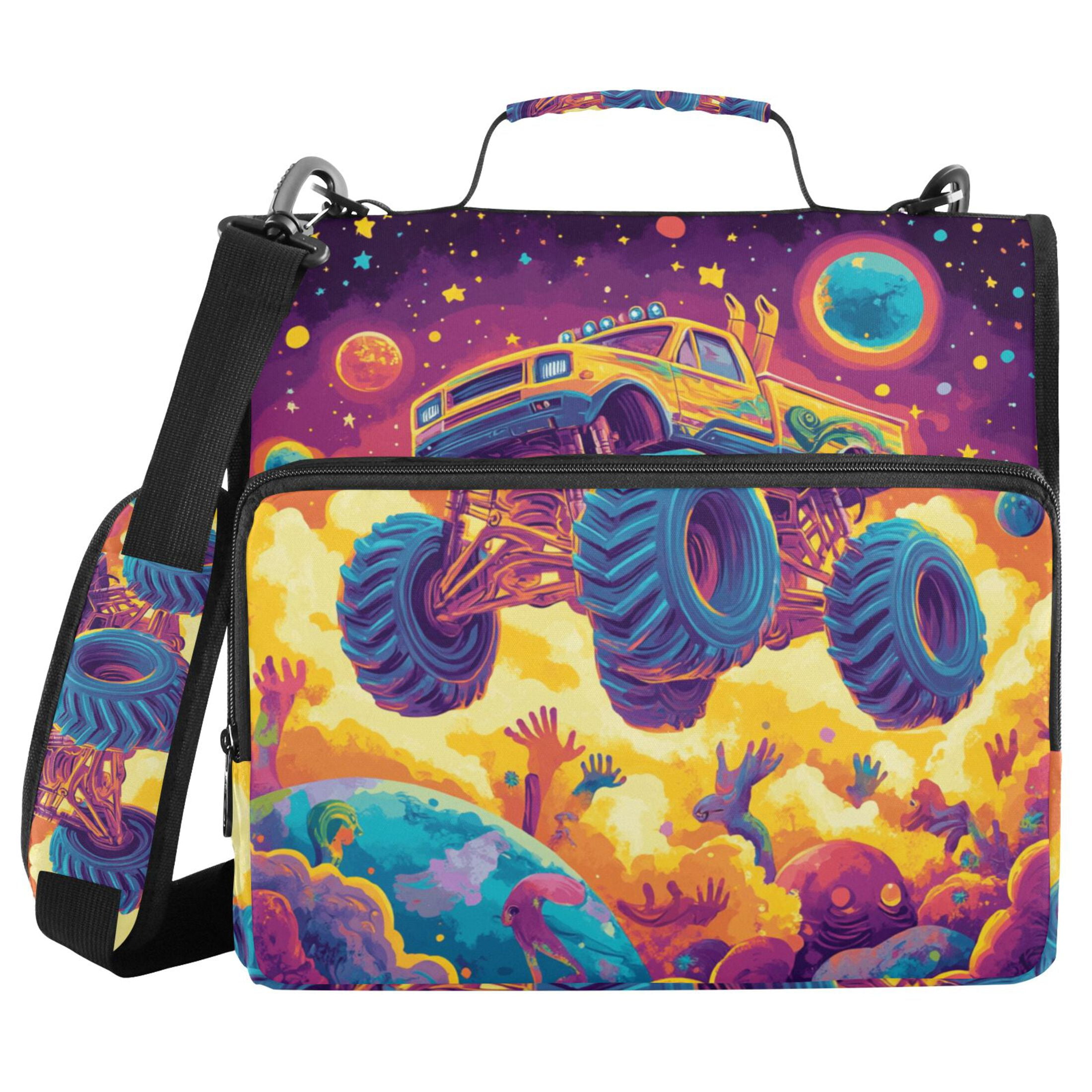 3 Ring Zipper Binder with Shoulder Strap Waterproof Trapper Keeper 1.5 ...