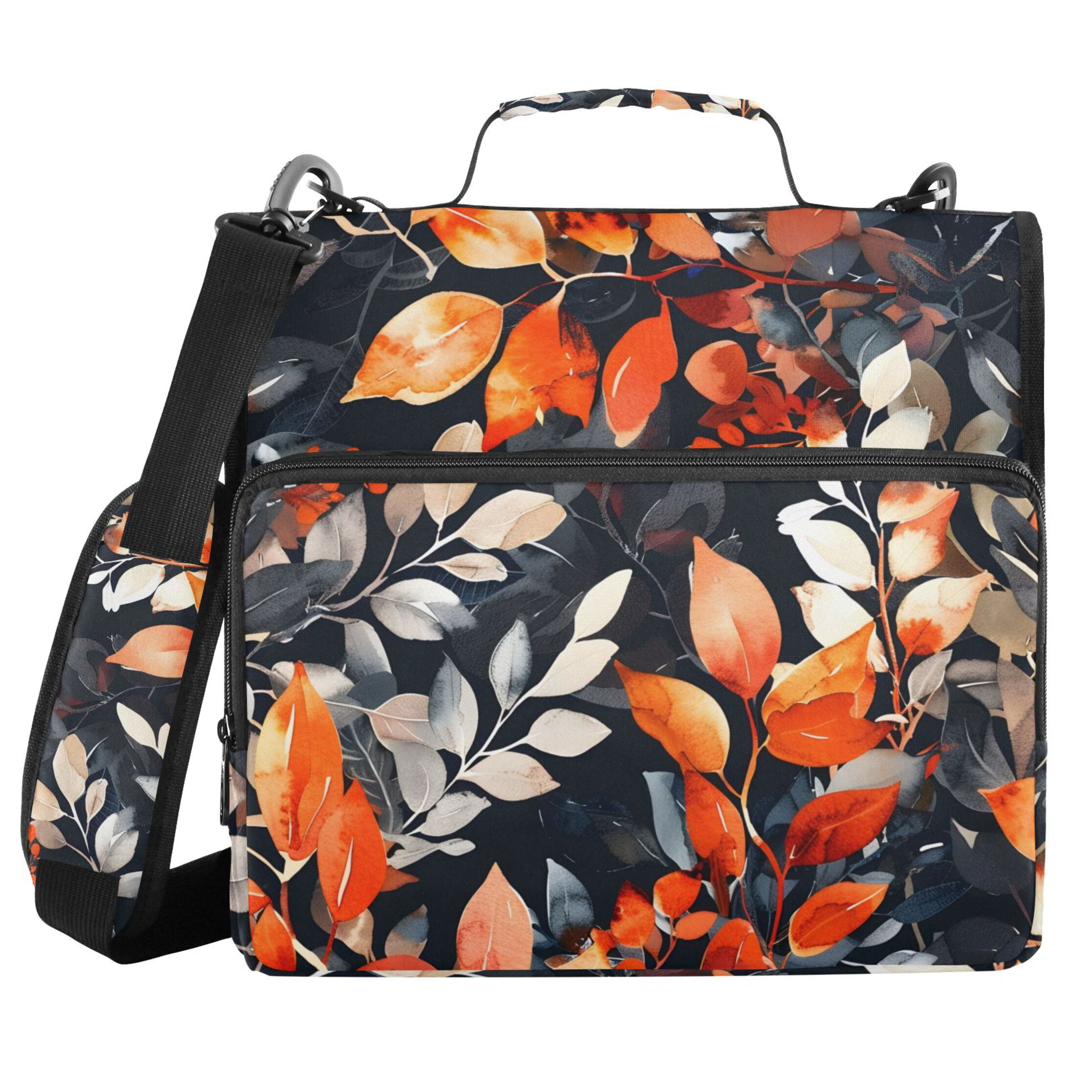 3 Ring Zipper Binder with Shoulder Strap Waterproof Trapper Keeper 1.5 ...