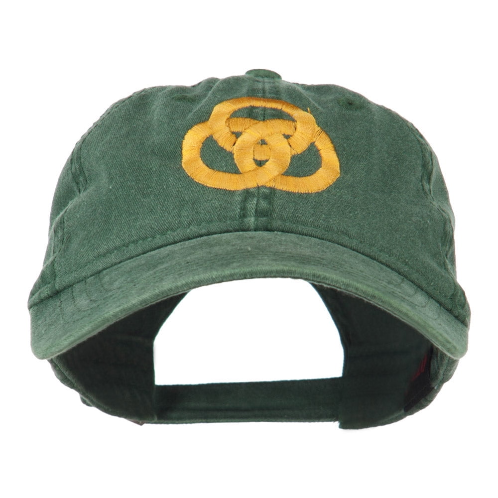 3 Rings Connected Embroidered Cap - Dark Green OSFM - Walmart.com