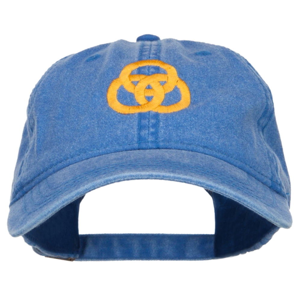3 Rings Connected Embroidered Cap - Royal OSFM - Walmart.com