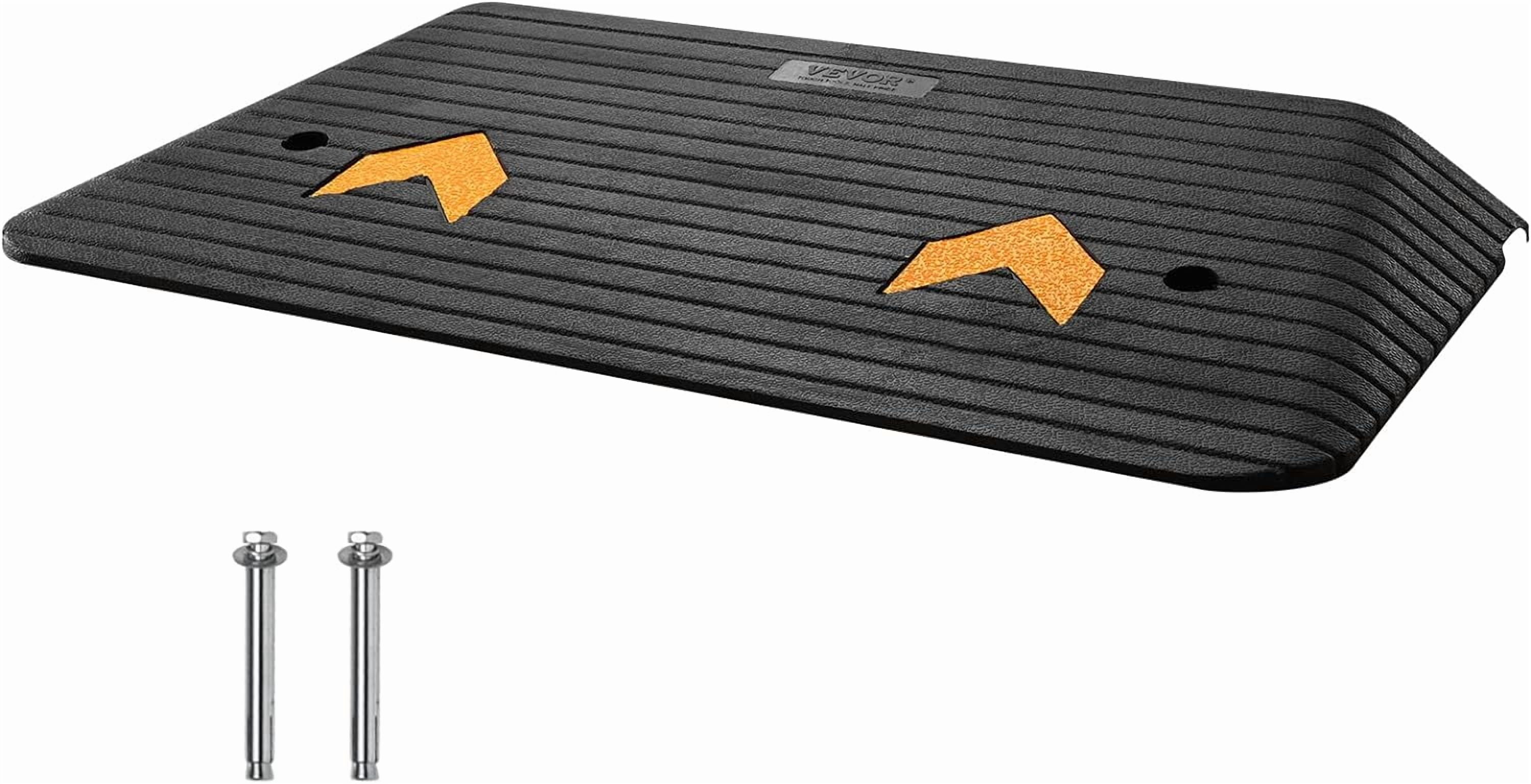 3" Rise Rubber Threshold Ramp, 35.6" Wide Wheelchair Ramp Doorway ...