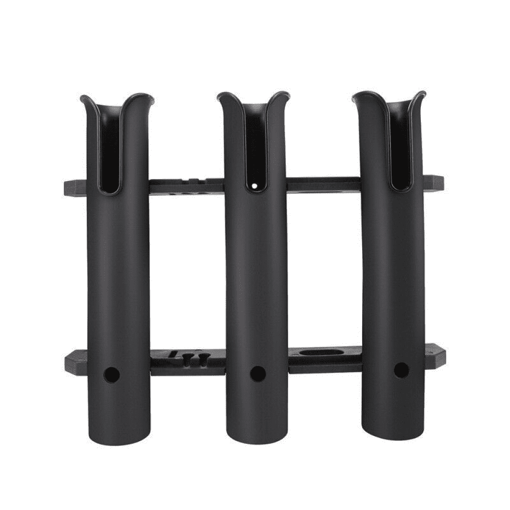 3 Rod Marine Fishing Holder Kit - Removable Kayak/Boat Side Mount w ...