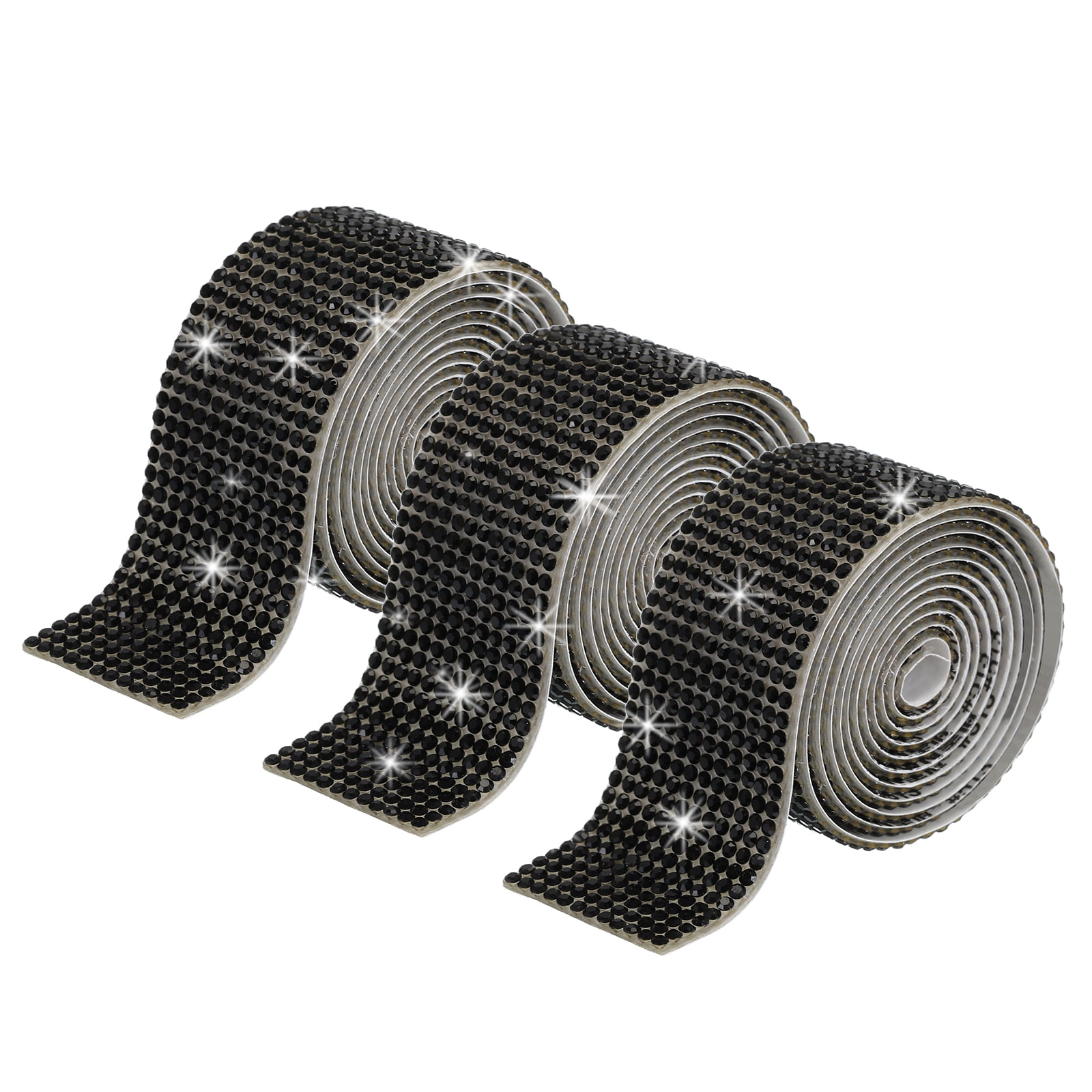 3 Roll 1 Inch 3 Yards Self Adhesive Crystal Rhinestone Diamond Ribbon ...