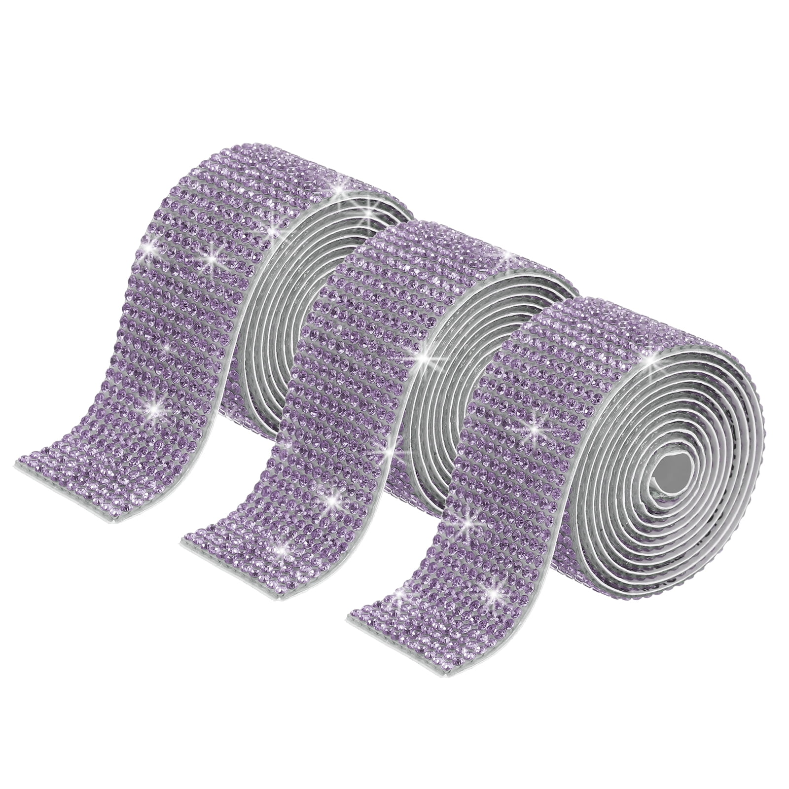 3 Roll 1 Inch 3 Yards Self Adhesive Crystal Rhinestone Diamond Ribbon ...