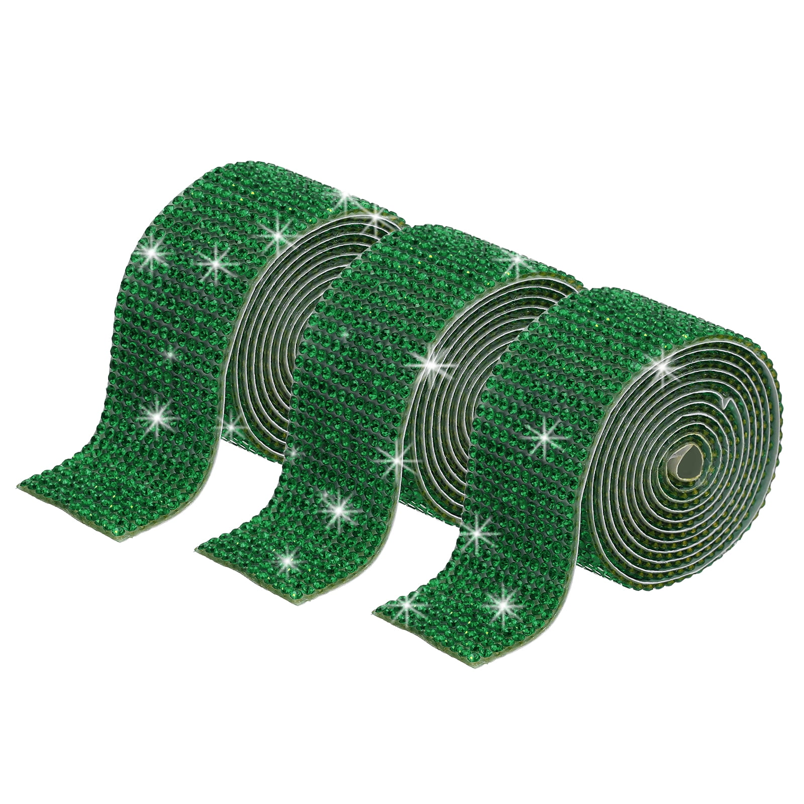 3 Roll 1 Inch 3 Yards Self Adhesive Crystal Rhinestone Diamond Ribbon ...