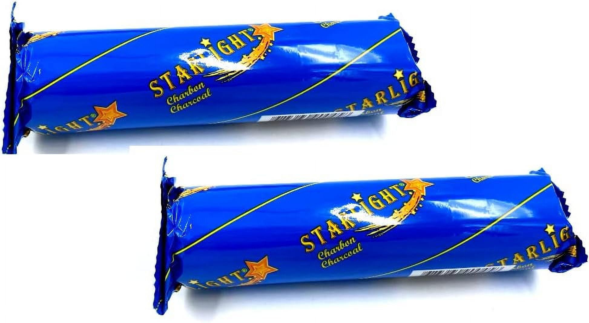 3 Roll 30 Pcs 40MM Starlight Coconut Shell Charcoal Instant Burn ...