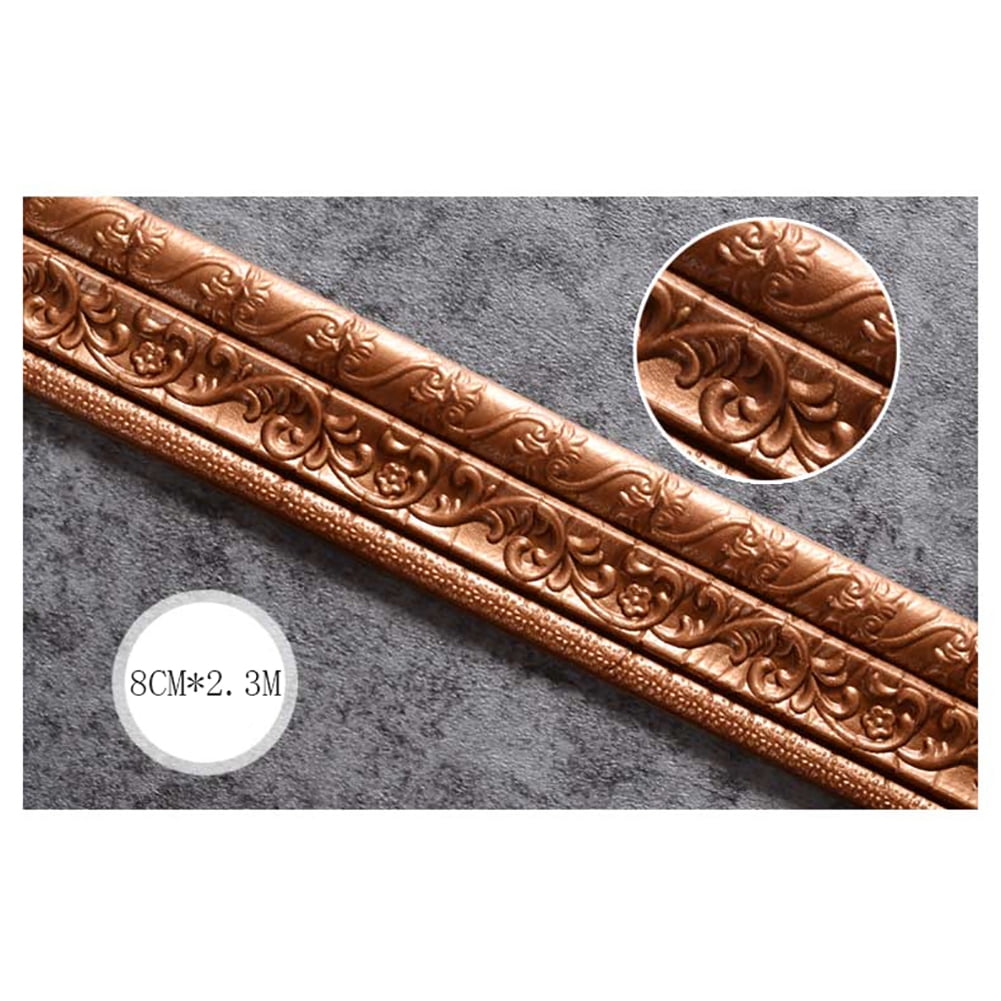 3 Roll 90 x 3 Inch Self Adhesive Flexible Foam Molding Trim Wallpaper ...