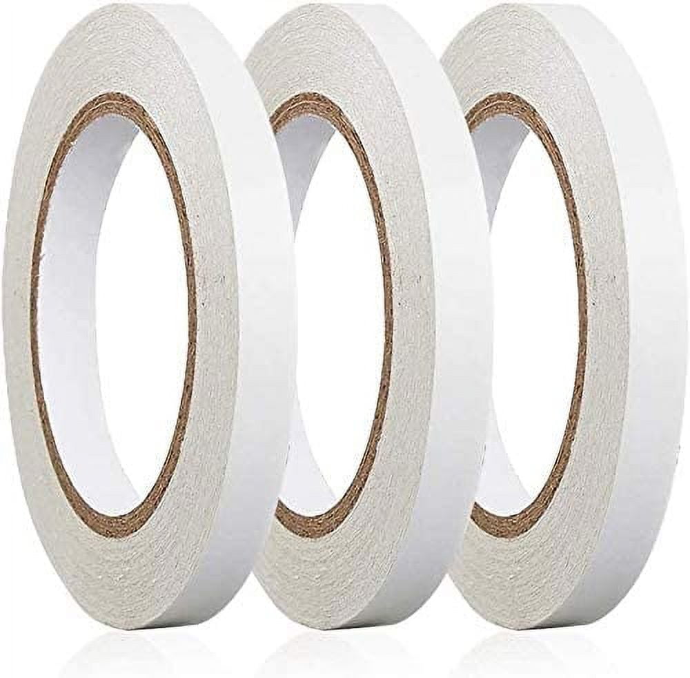 3 Rolls 0.4" x 30 Yards Double Sided Adhesive Sticky Tape for Crafts ...