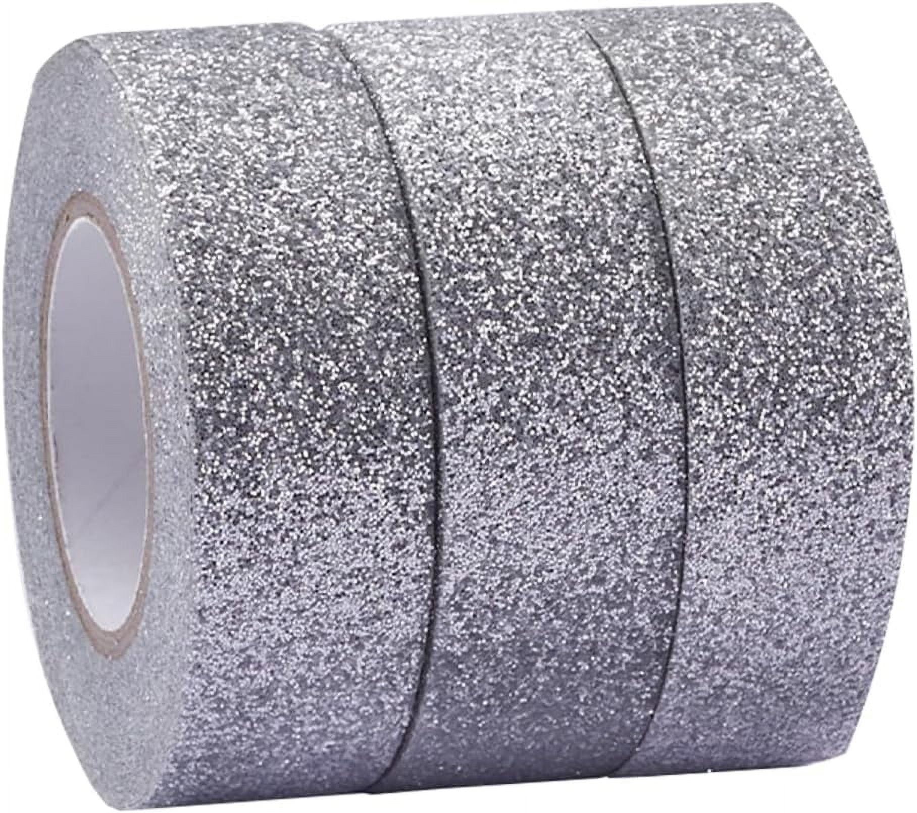 3 Rolls 16.4 Yard x 0.6 Inch Silver Adhesive Tape Foil Masking Tapes ...