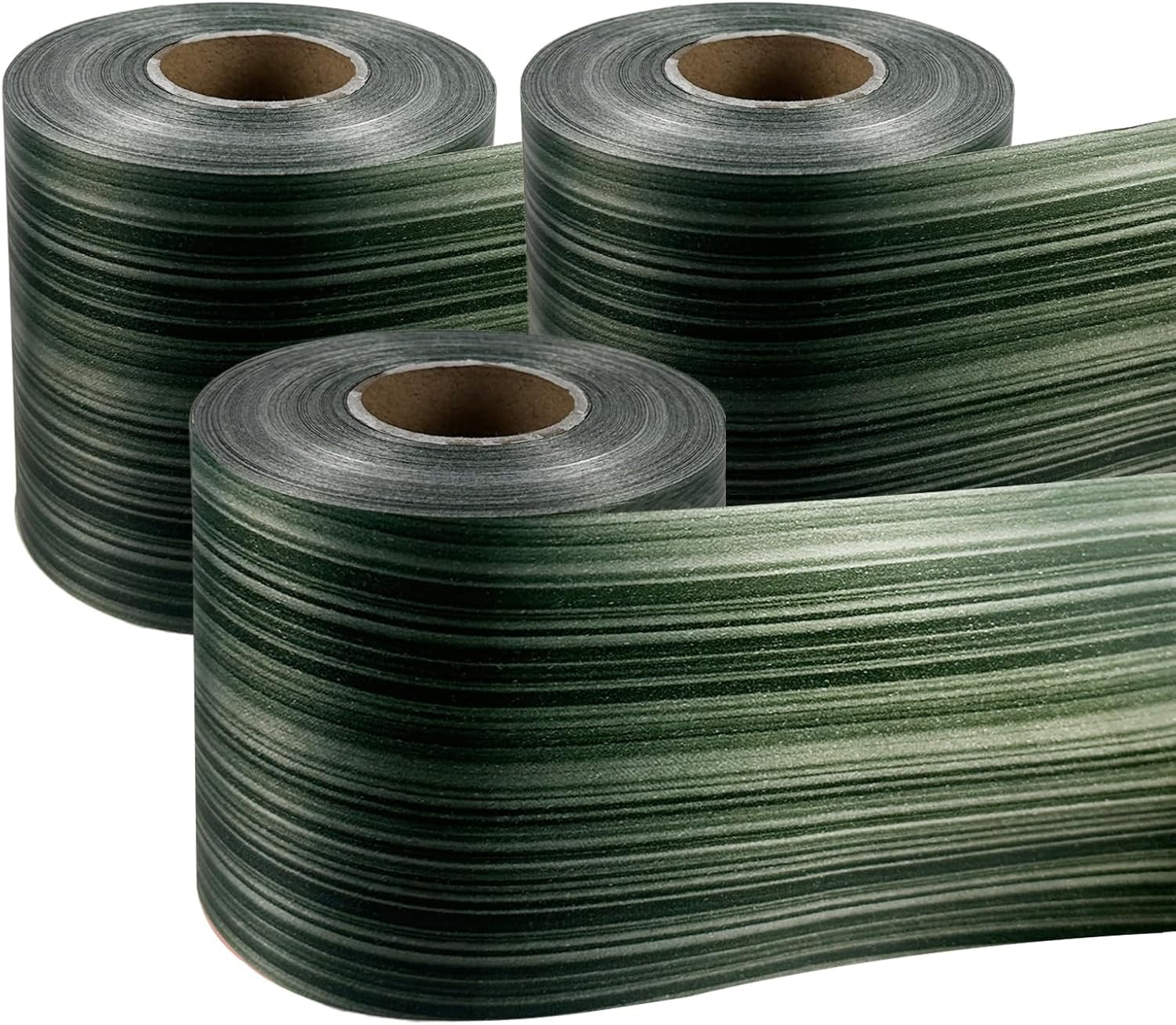 3 Rolls 4 Inches×50 Yard Green Leaf Ribbon Leaf Ribbon Waterproof ...