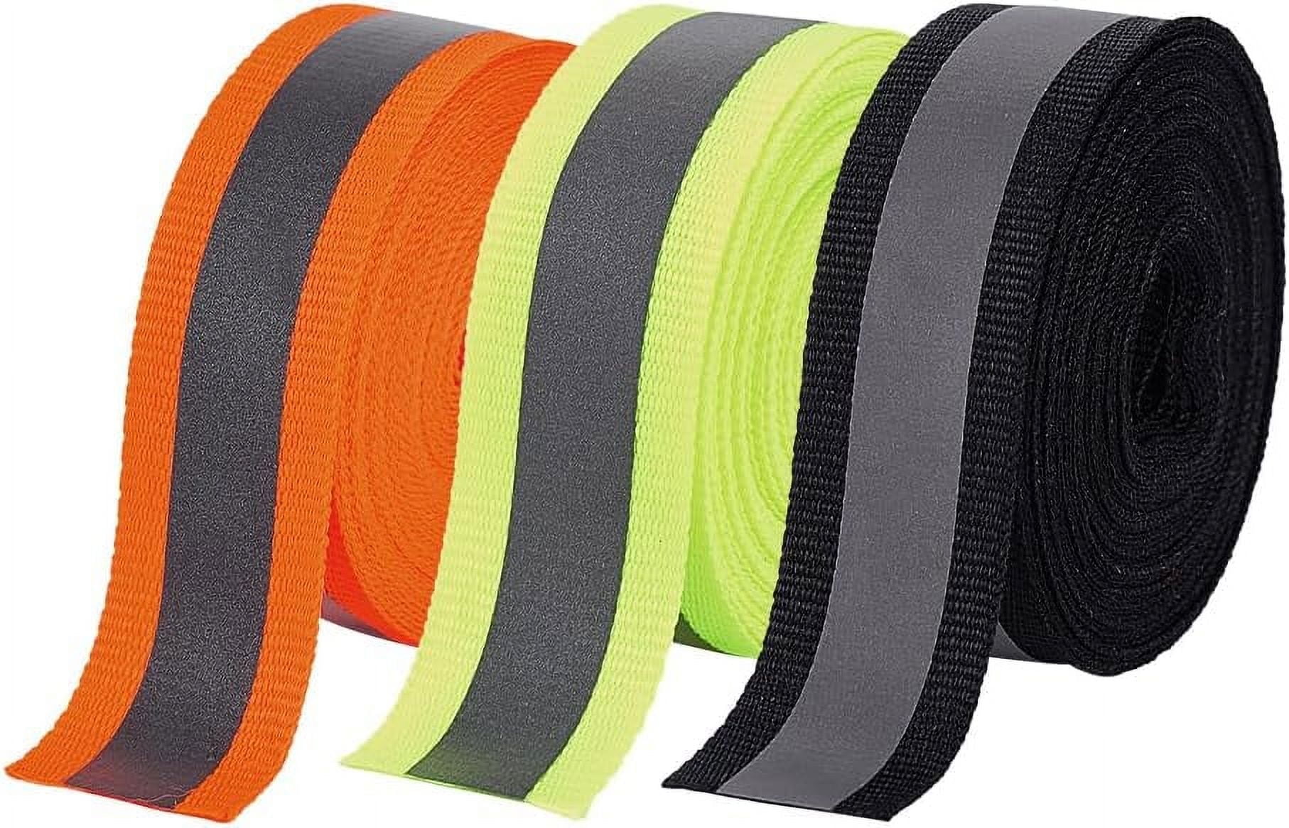 3 Rolls 49.2ftx0.8inch Reflective Tape Strip 3 Colors High Visibility ...
