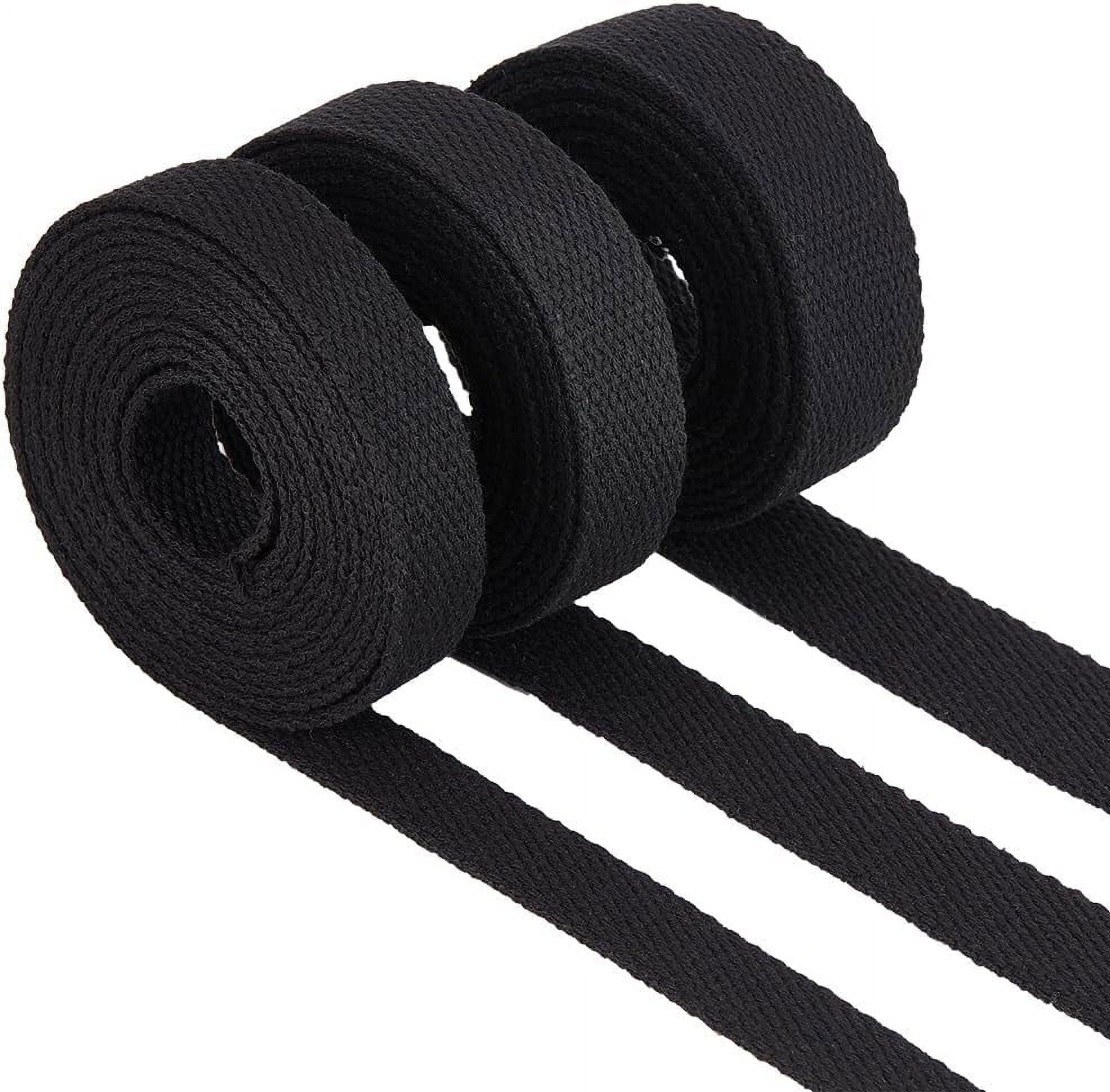 3 Rolls 9.38 Yards Cotton Webbing Tape (3/4 inch 1 inch 1-1/4 inch ...