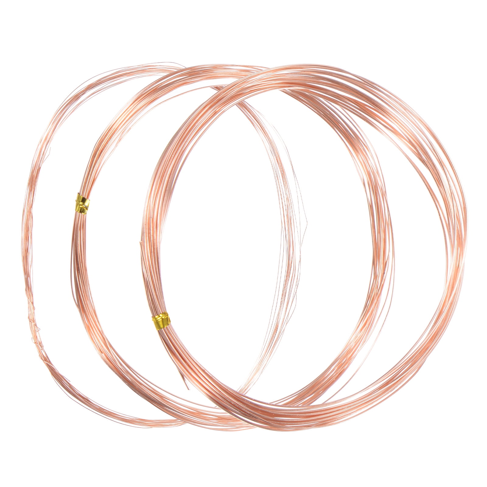 3-Rolls 99.9% Soft Copper Wire, 23 26 32 Gauge 16FT Pure Copper Wire ...