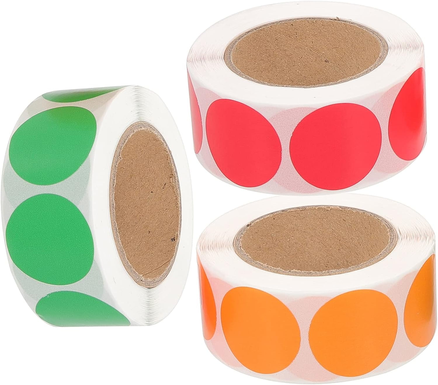 3 Rolls Adhesive Dot Labels Seal Labels Sticker Envelope Tab Sealer ...