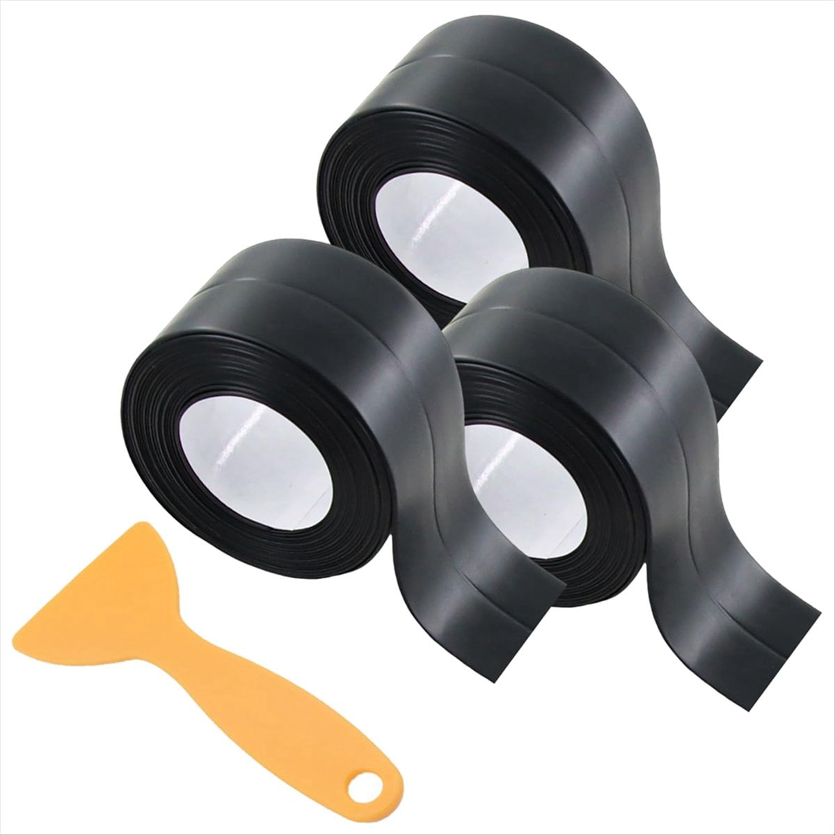 3 Rolls Caulk Tape,Waterproof Self Adhesive,Caulking Strips for Toilet ...