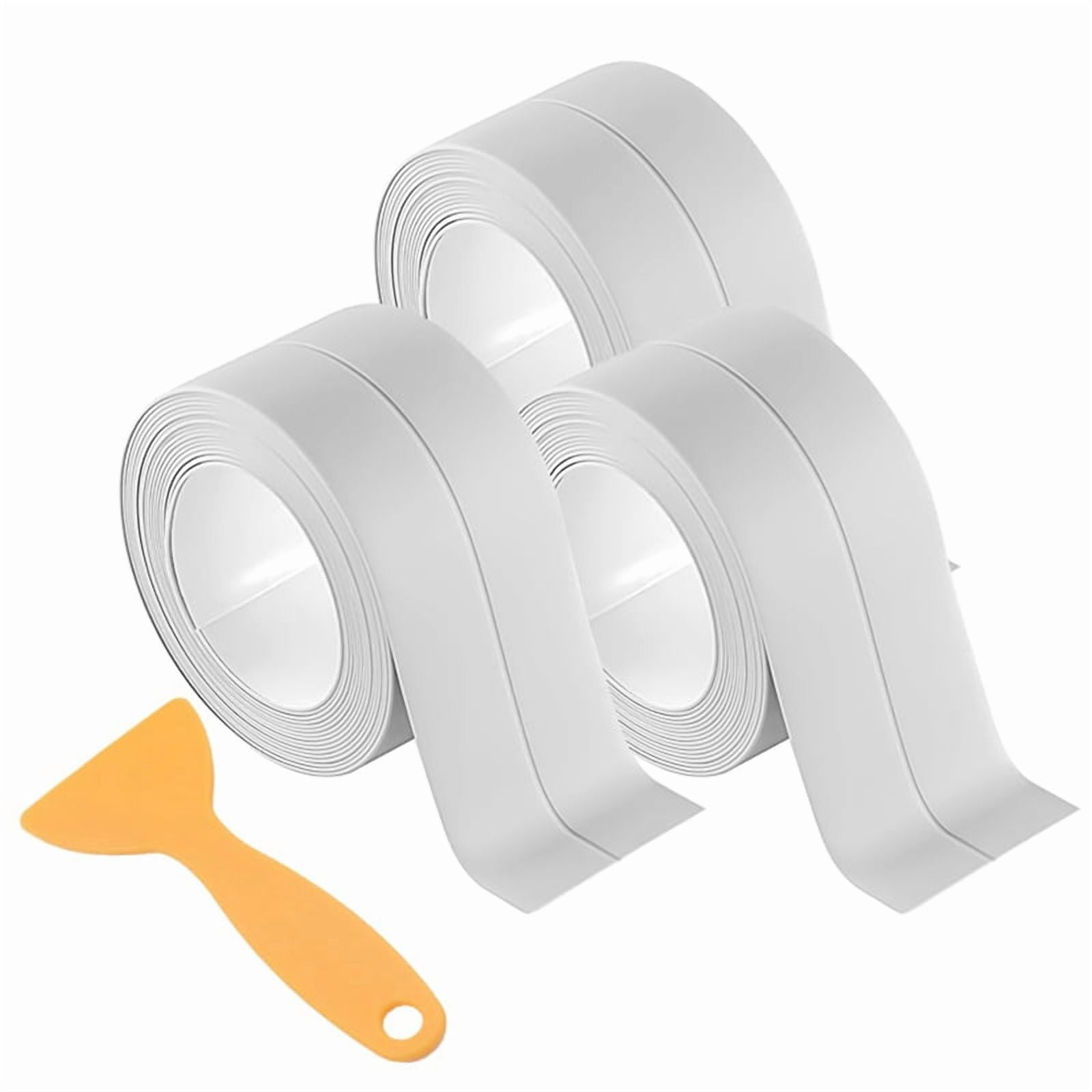 3 Rolls Caulk Tape,Waterproof Self Adhesive,Caulking Strips for Toilet ...