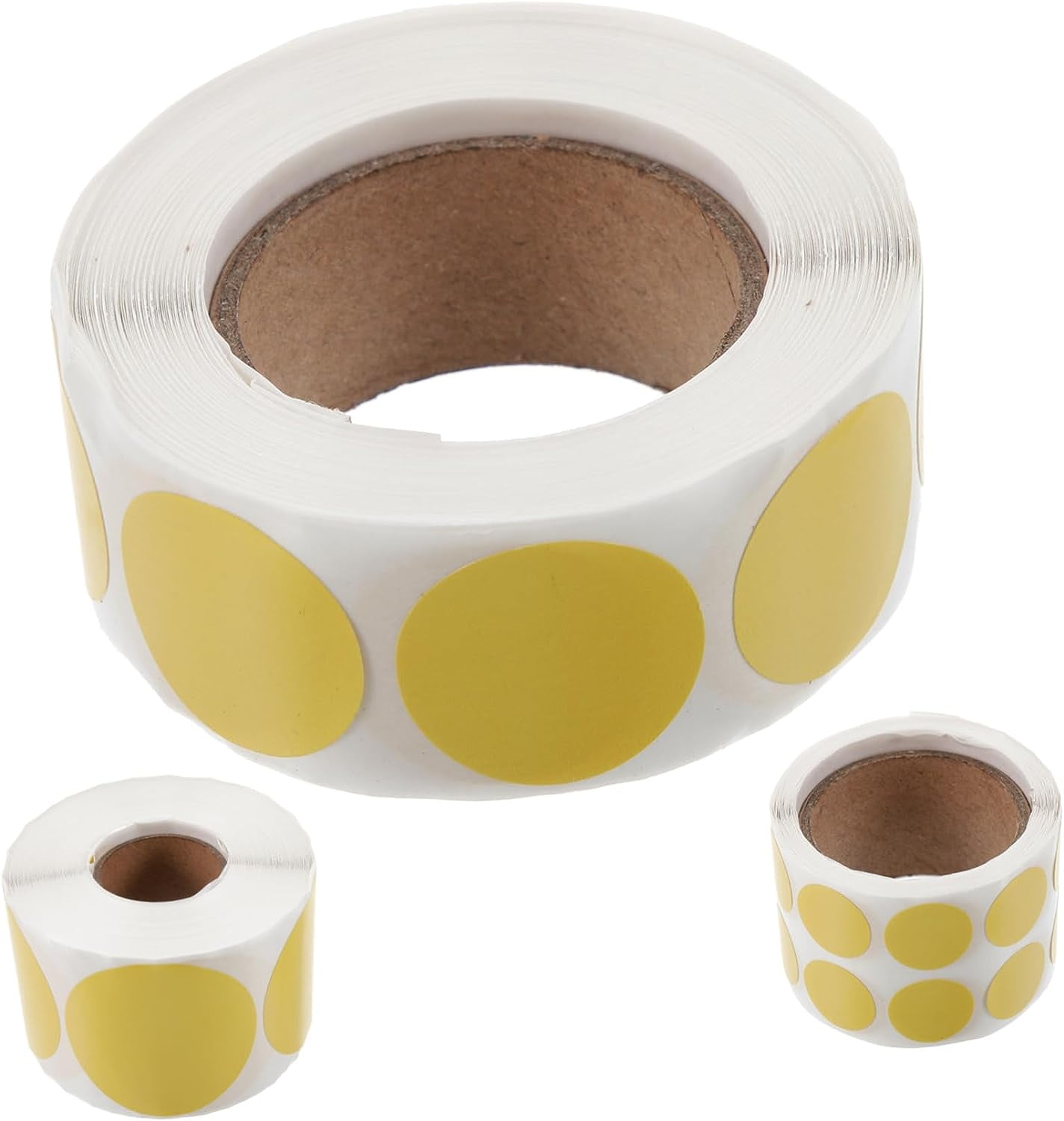 3 Rolls Coated Paper Color Dot Sticker Packaging Colored Tabs Round ...