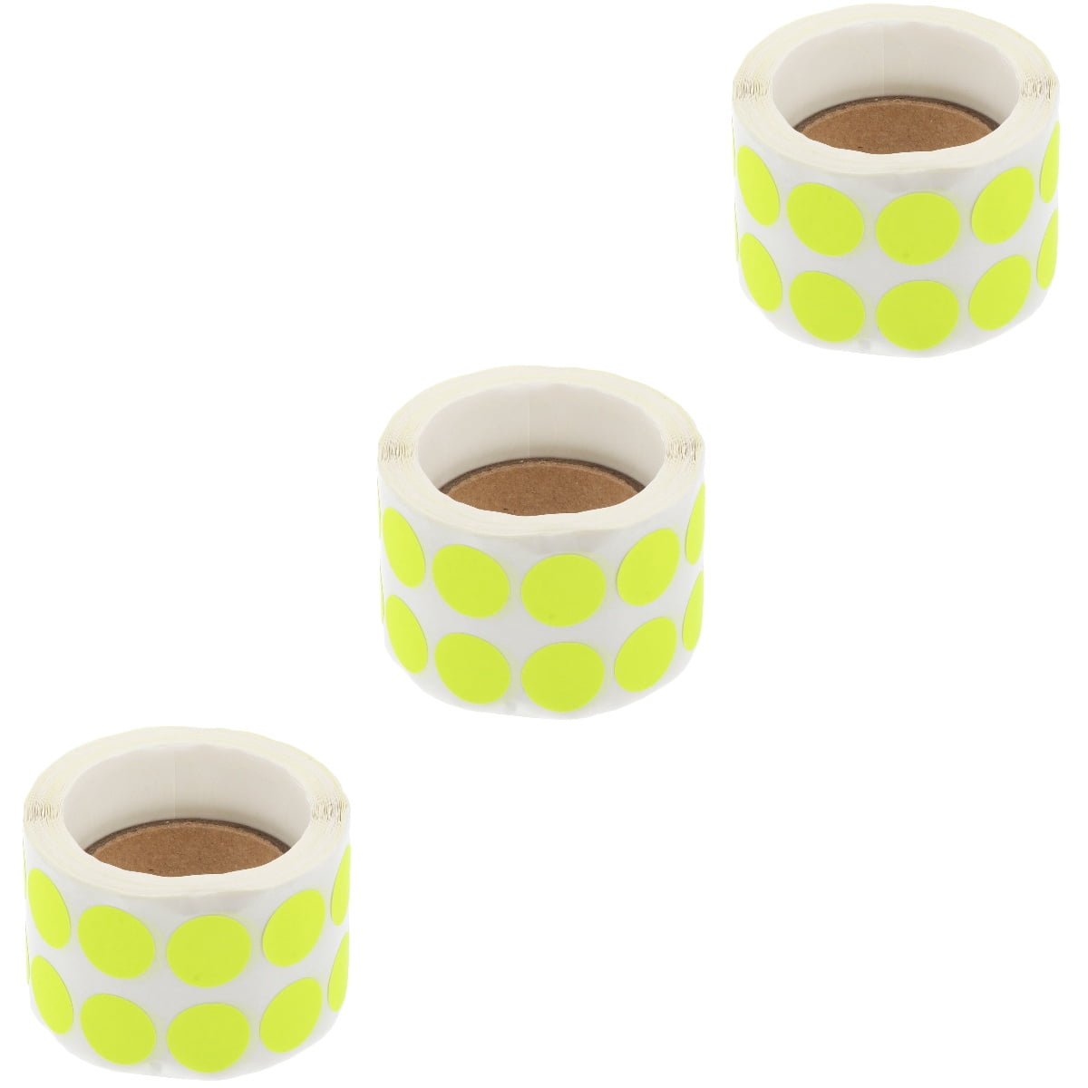 3 Rolls Color Coded Stickers Envelopes Wedding Scrapbook Yellow ...