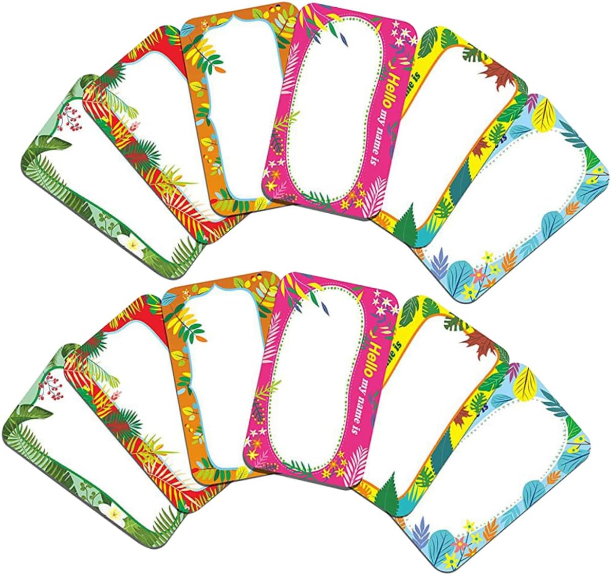 3 Rolls Color Frame Name Sticker Gift Tags Sticker Blank Sticker Labels ...