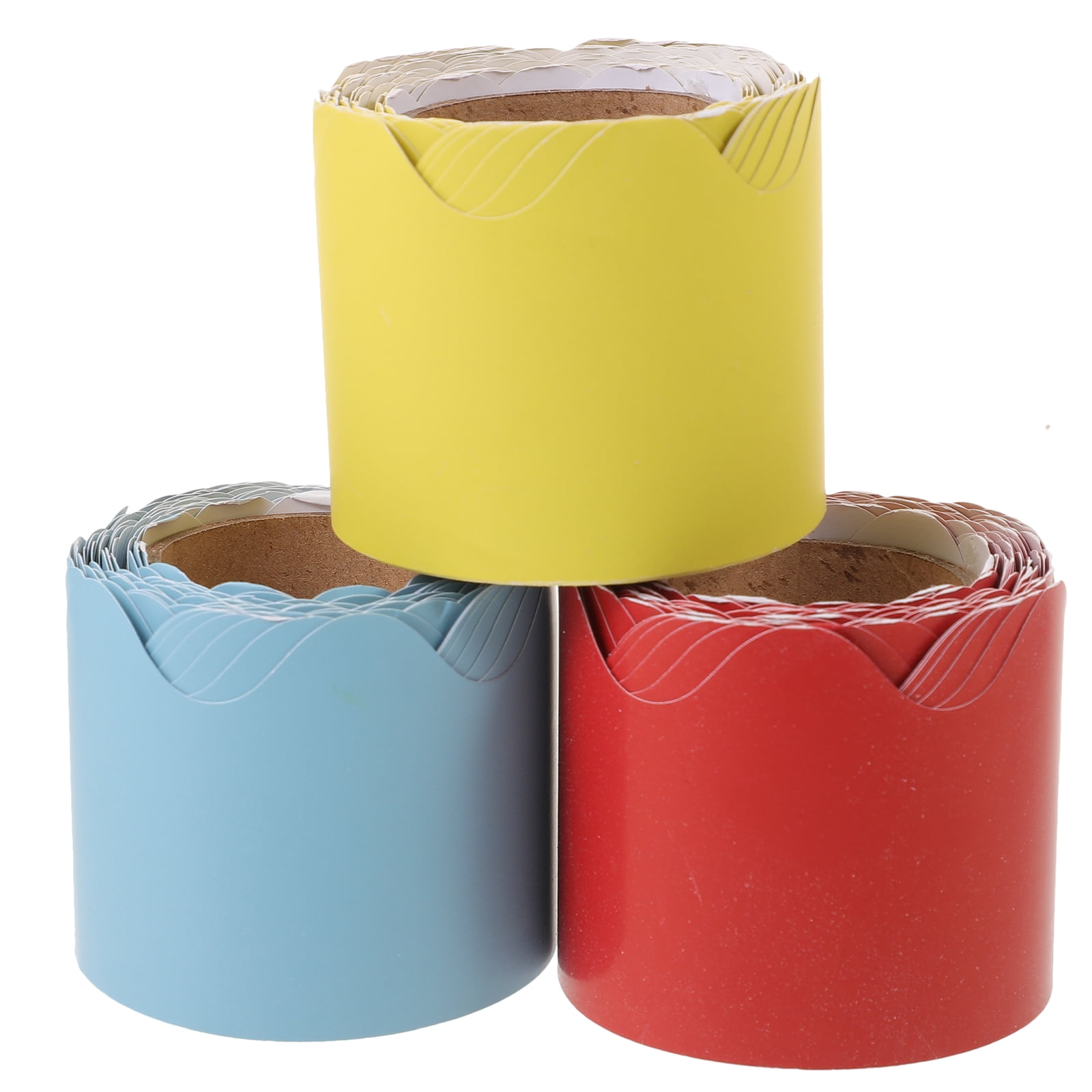 3 Rolls Colorful Classroom Border Fan-shaped Bulletin Board Borders ...