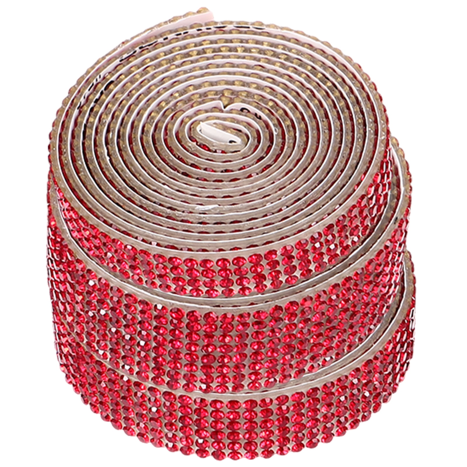 3 Rolls Crafts Rhinestone Strips Adhesive Rhinestone Ribbon Decorative ...