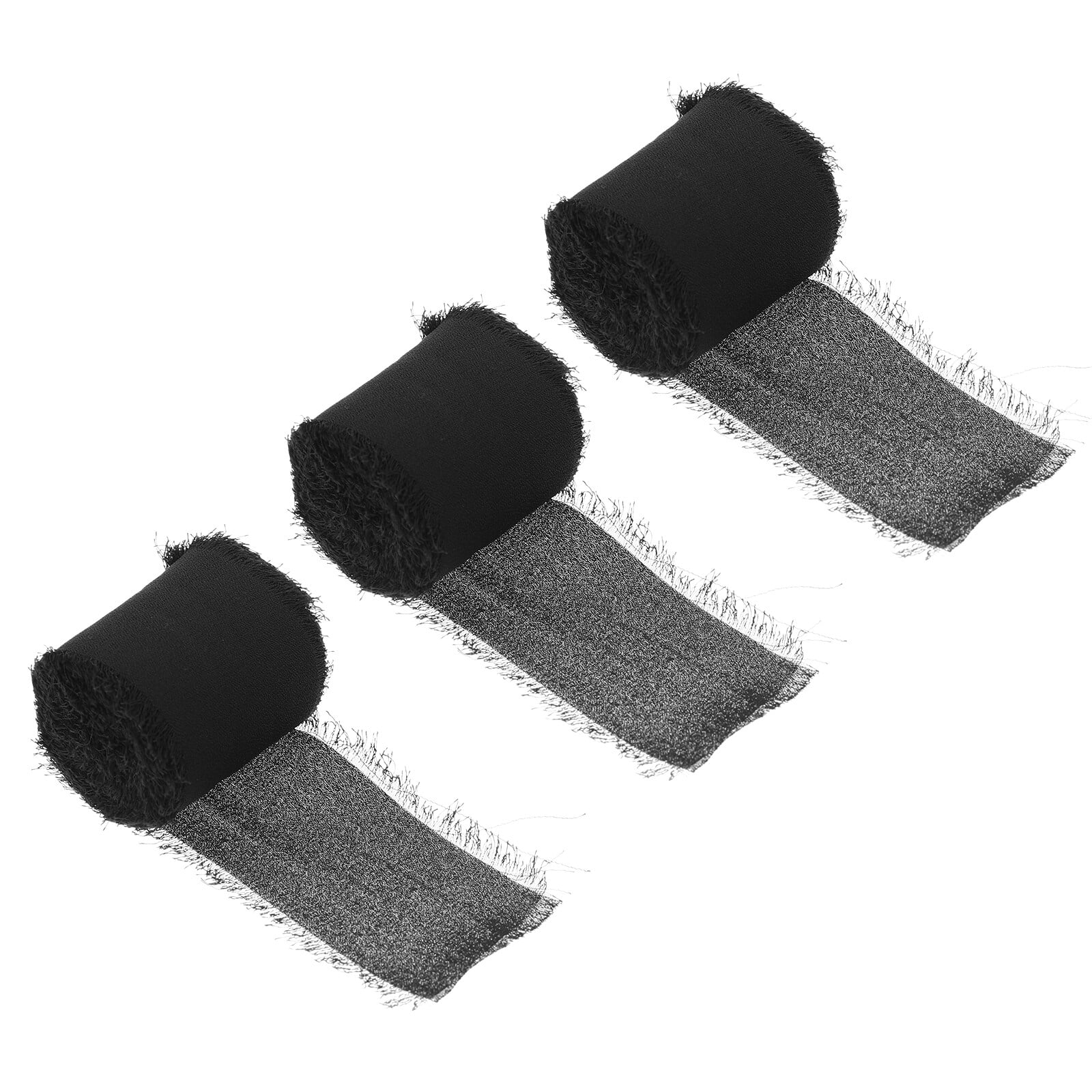 3 Rolls DIY Fringe Ribbons Gift Decorative Ribbons Wedding Flower Decor ...