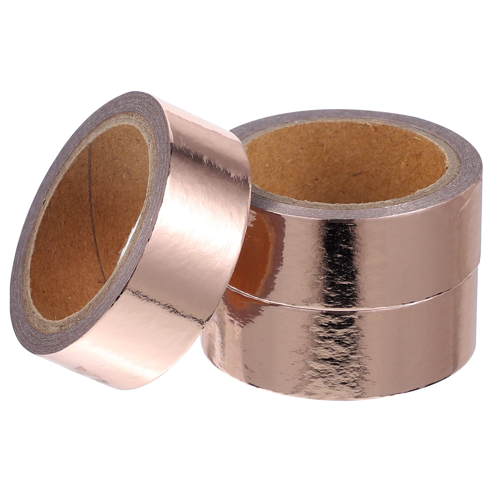 OHOIOLLA Shiny Foil Washi Tapes Rose Gold 3 Rolls 1.65X1.65X0.63in ...
