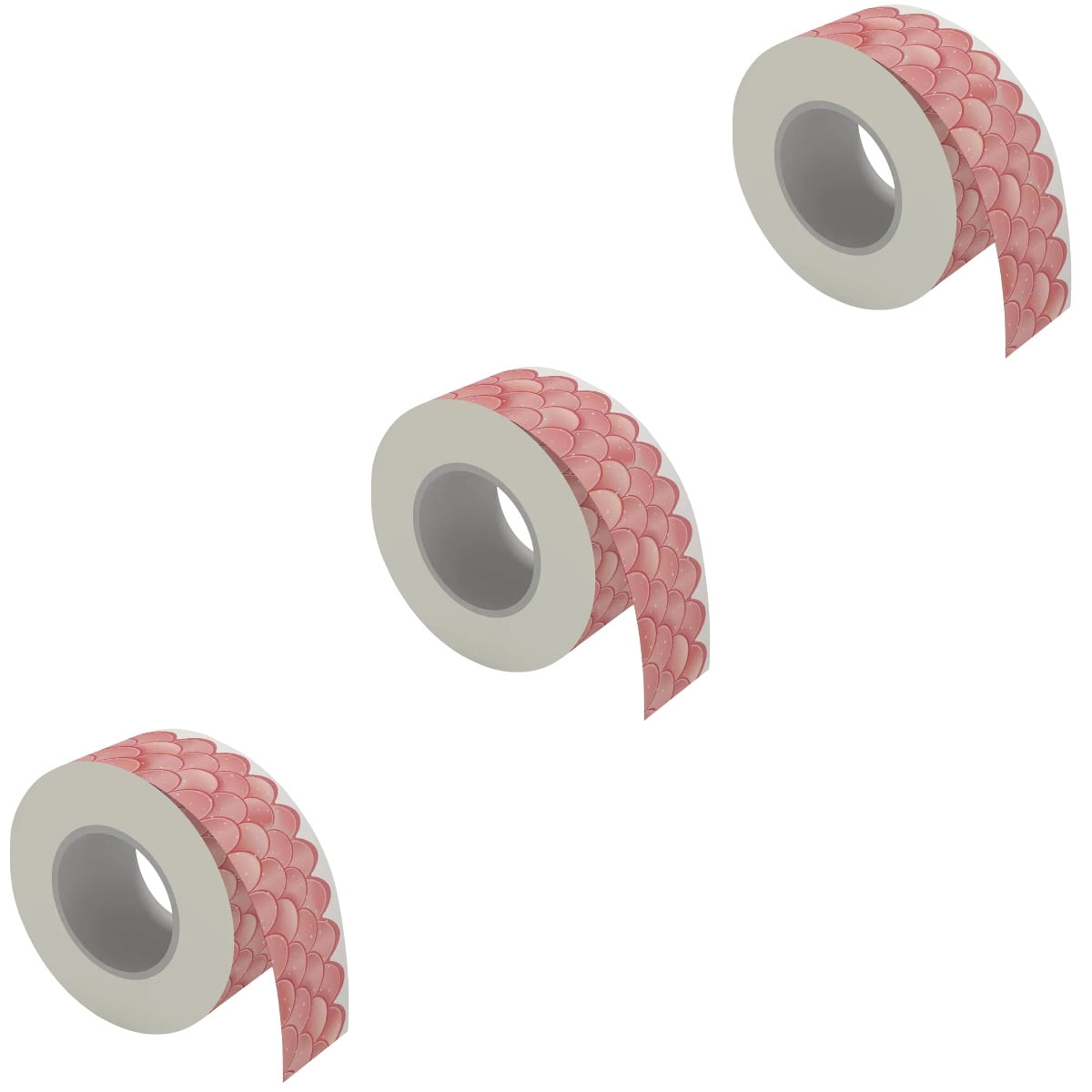 3 Rolls Decorative Bulletin Board Border Classroom Borders Scales Pink ...