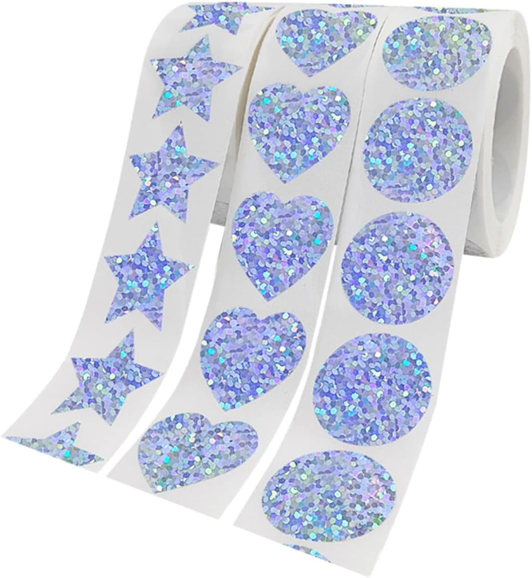 3 Rolls Discoloration Sealing Paste Heart Decor Letter Stickers Star ...