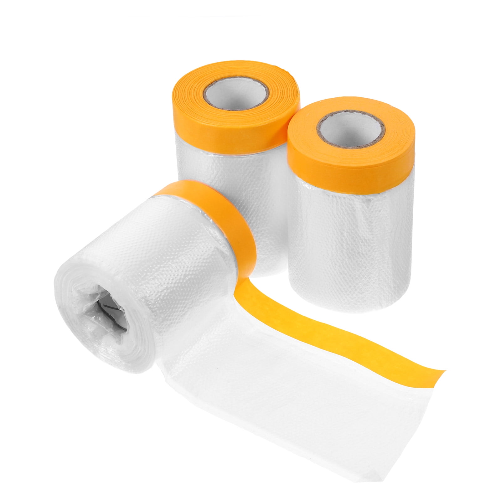 3 Rolls Dustproof Film Painters Tape Applicator Paint Plastic Covering ...
