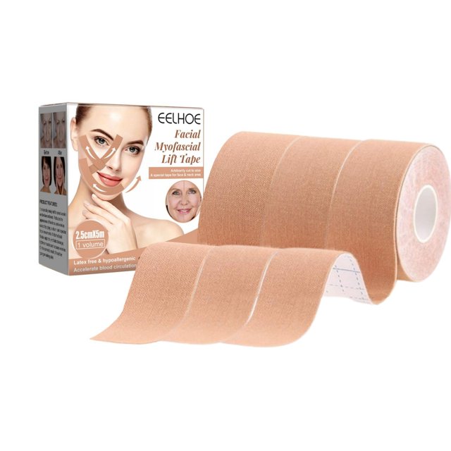 3 Rolls Facial Myofascial Lift Tape Trianu Face Lift Tape Face Toning ...