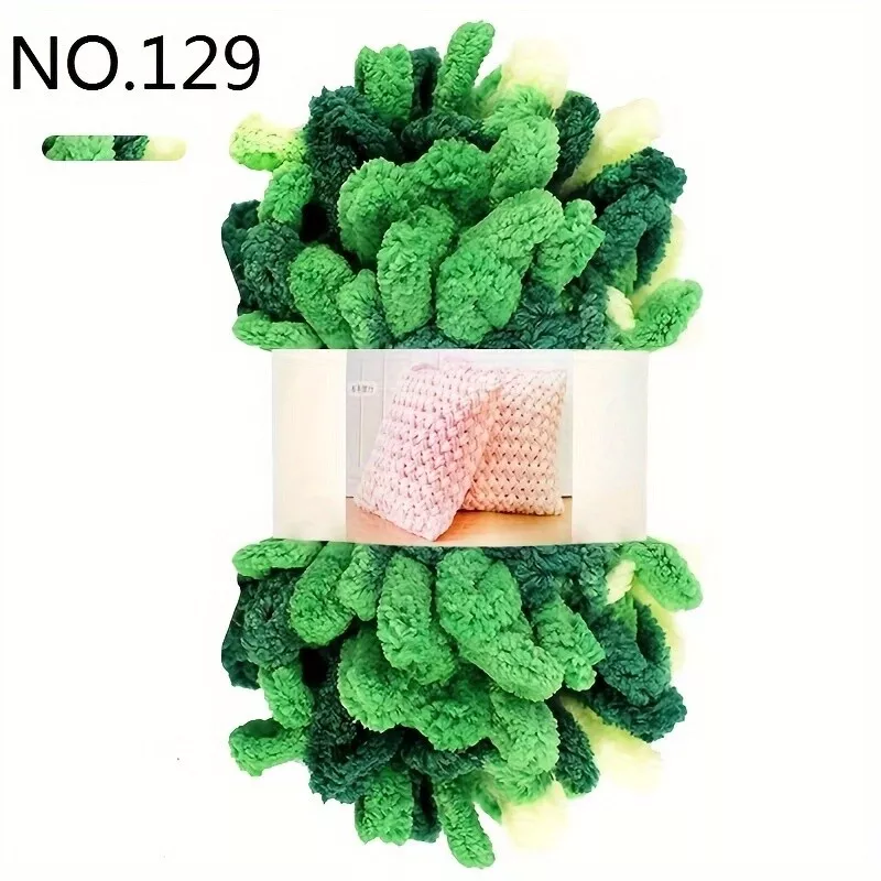 3 Rolls Finger Blanket Yarns Puffy Loop Yarn Soft Crochet Yarns Fluffy ...