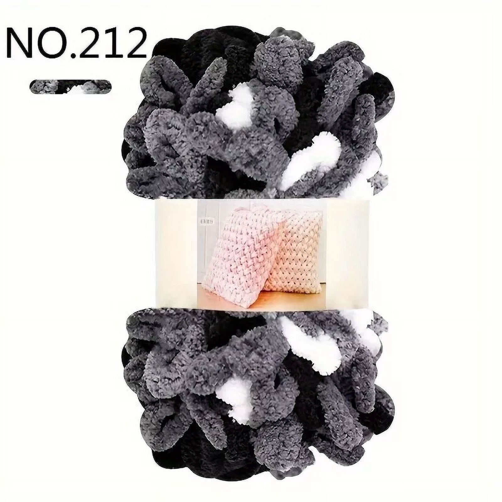 3 Rolls Finger Blanket Yarns Puffy Loop Yarn Soft Crochet Yarns Fluffy ...