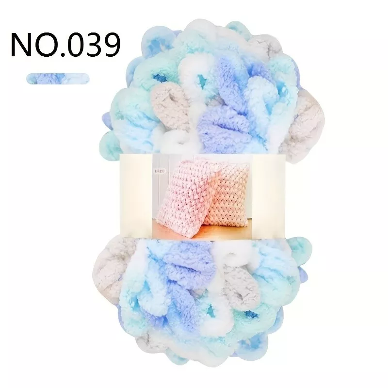 3 Rolls Finger Blanket Yarns Puffy Loop Yarn Soft Crochet Yarns Fluffy ...