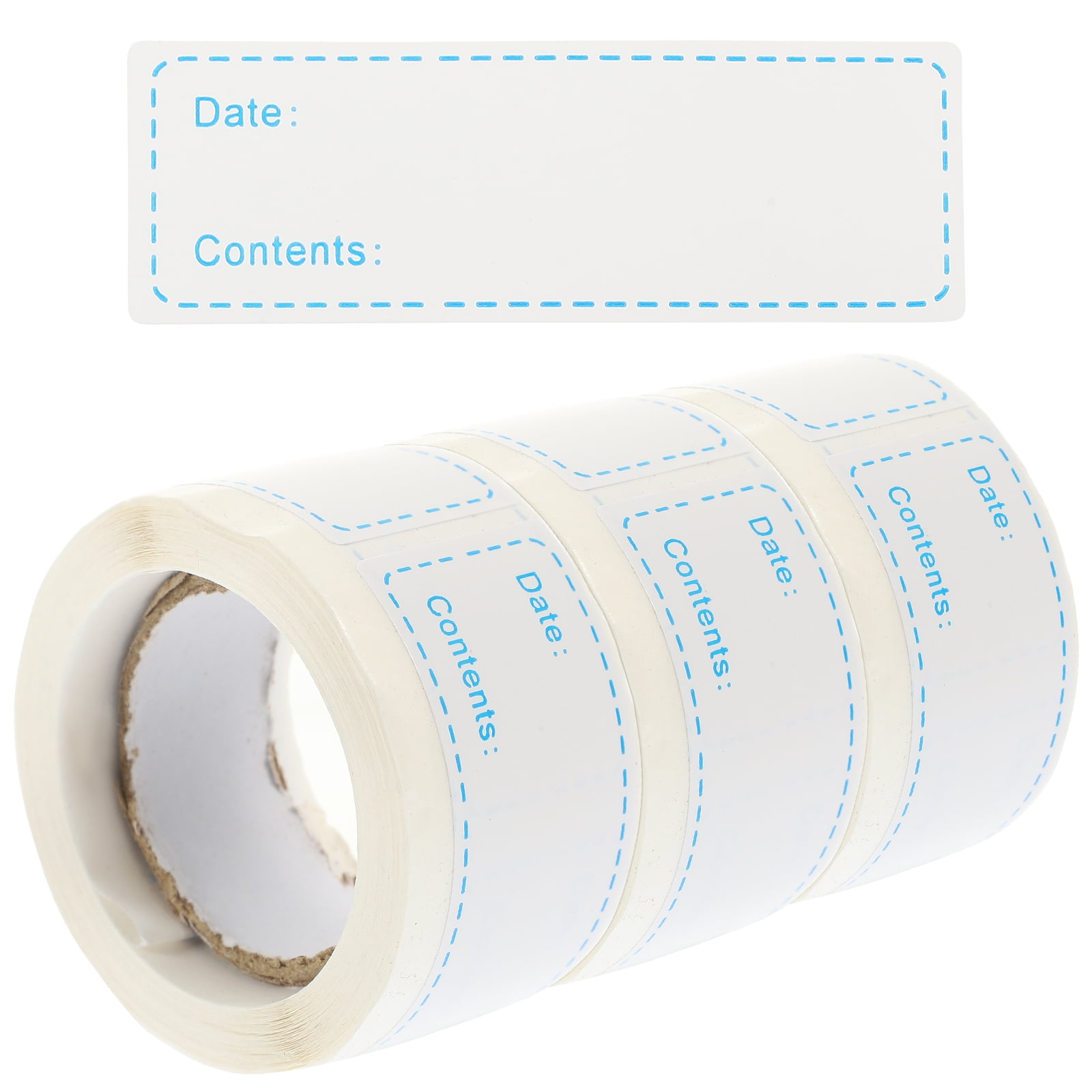 3 Rolls Food Stickers Kitchen Label Feeder Pantry Labels Blue - Walmart.com