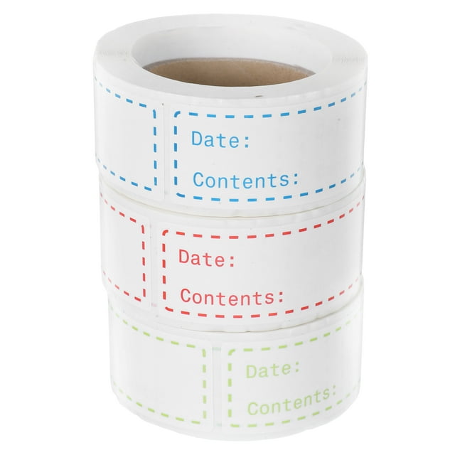 3 Rolls Food Storage Labels Label Sticker Date Labels Food Container ...