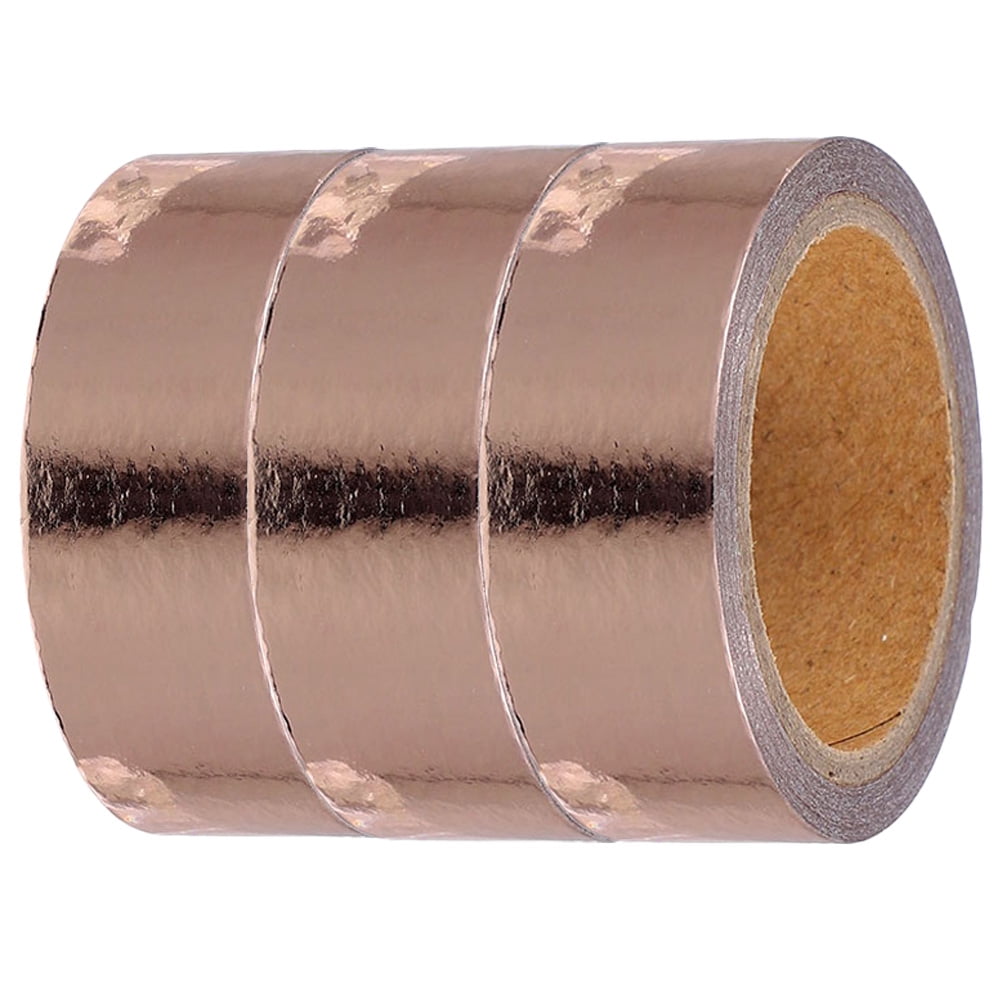 3 Rolls Gold Leaf Gift Tape DIY Metallic Tape Craft Tape Scrapbook ...