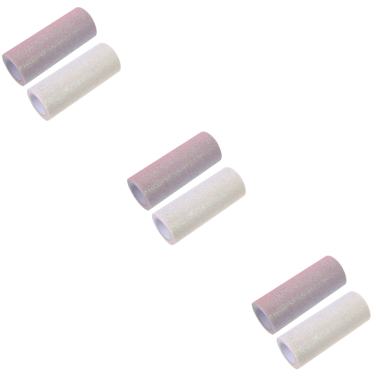 3 Rolls Gradient Mesh Decorative Ribbon DIY Tulle Fabric Party Gifts ...