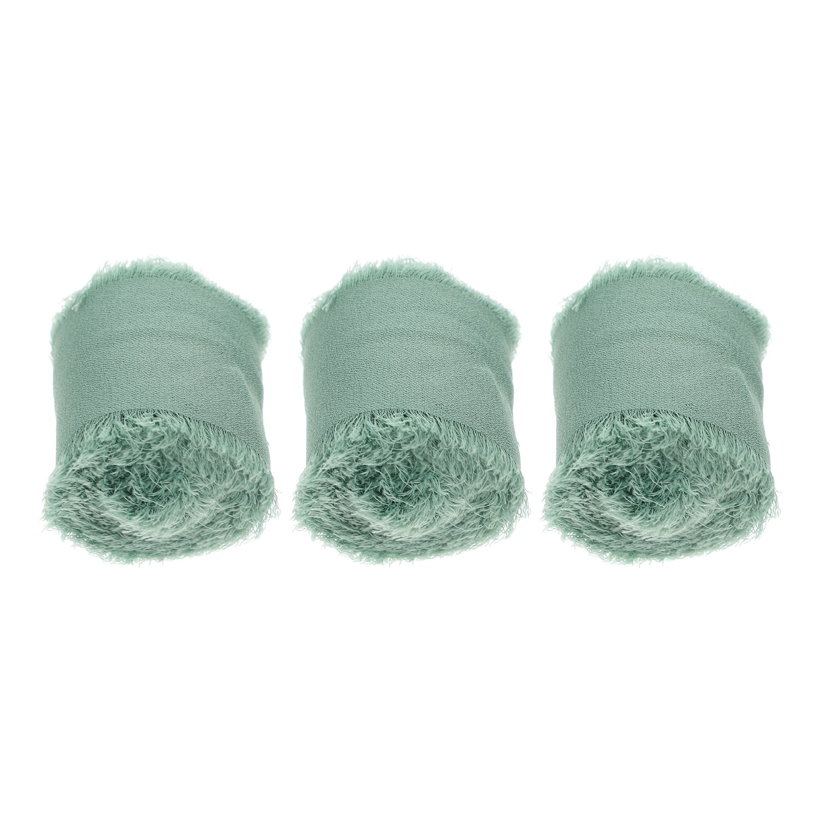 3 Rolls Handmade Fringe Ribbon Frayed Edge Ribbons for Wedding Bouquets ...