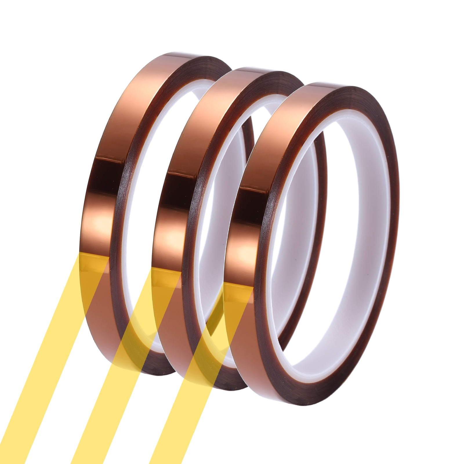 3 Rolls Heat Tape, 10mm x 33m (108ft) Polyimide Heat Transfer ...