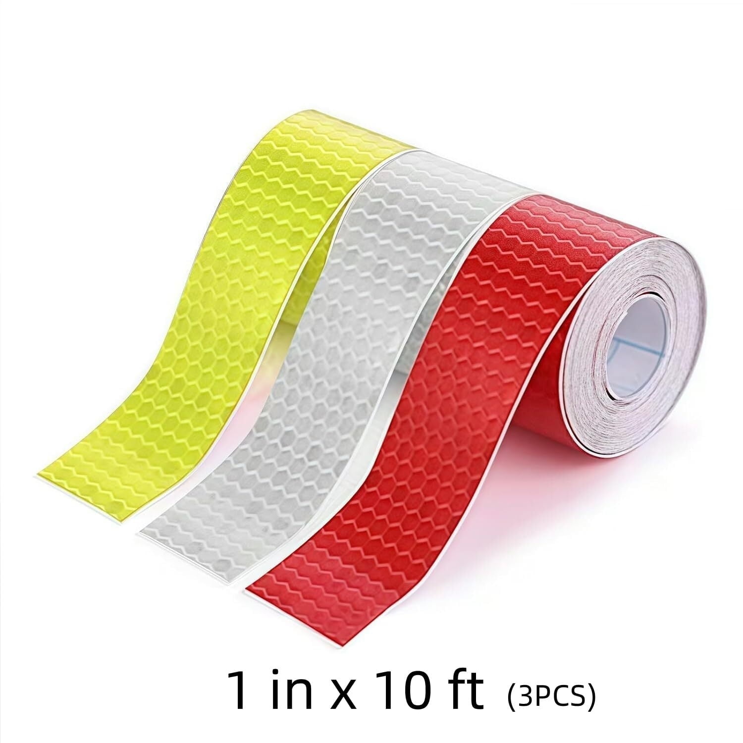 3 Rolls High-Visibility Reflective Tape - Waterproof Self-Adhesive ...