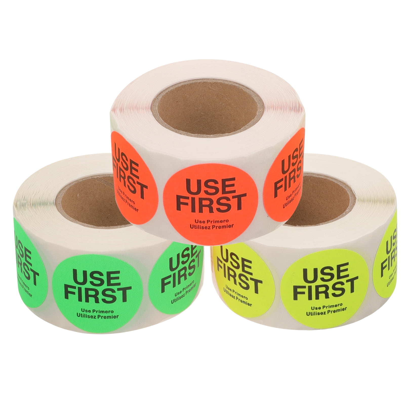 3 Rolls Inventory Use First Label Food Shop Labels - Walmart.com