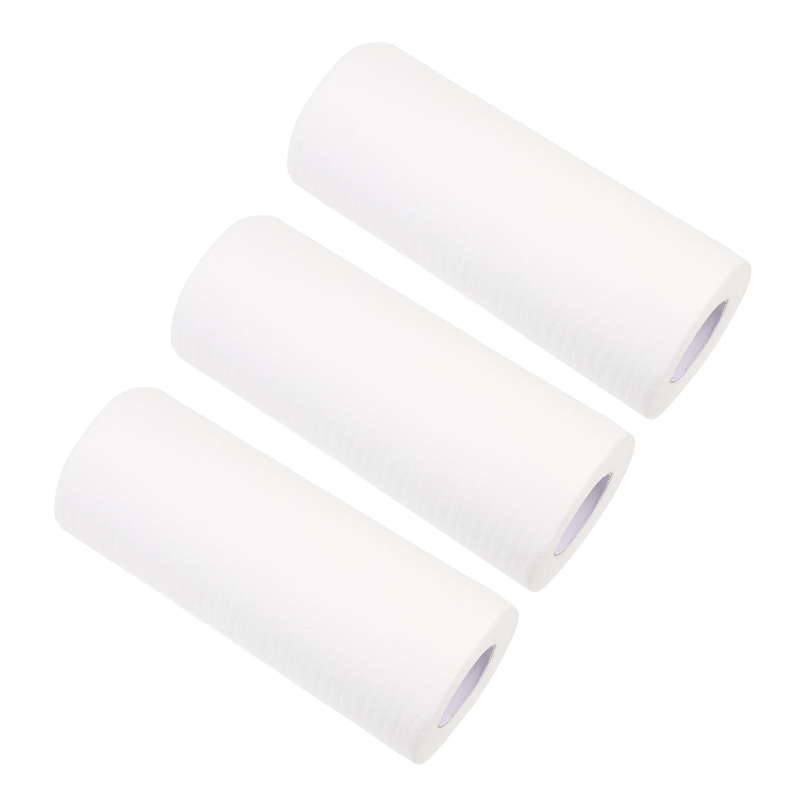 3 Rolls Kitchen Cleaning Paper Bamboo Rags Flatware Disposable White ...