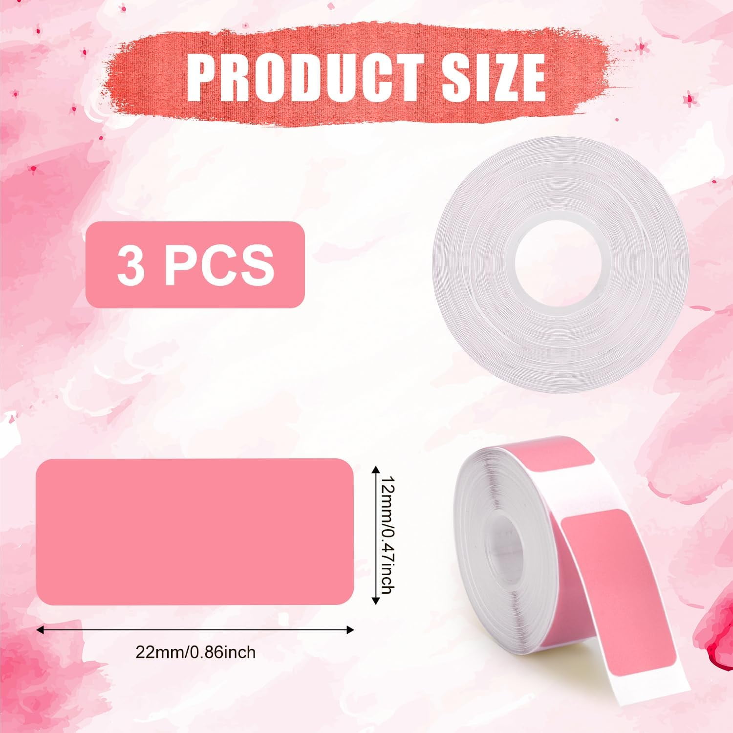 3 Rolls Label Maker Tape For Phomemo D30, Label Printer Paper Stickers ...